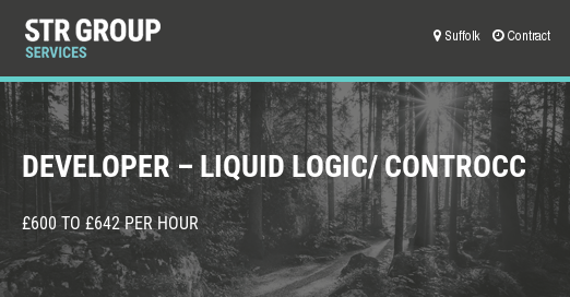 Developer - Liquid Logic/ ContrOCC - STR Group